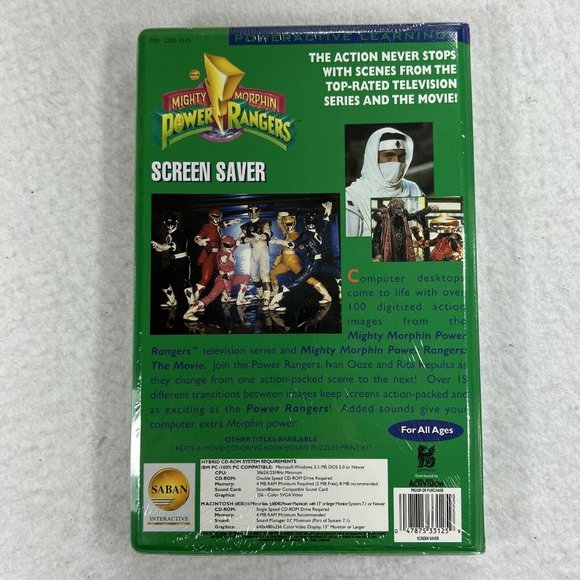 SABAN | Toys | Vintage Saban Mighty Morphin Power Rangers Screen Saver ...